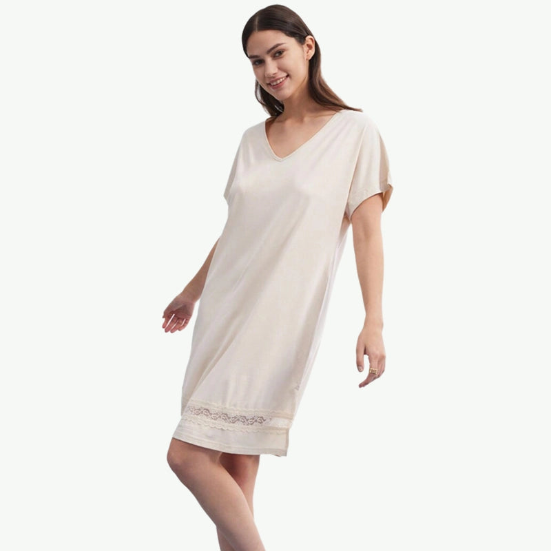 Private Label Wholesale Modal Nightgowns – Saright Garment -Custom ...